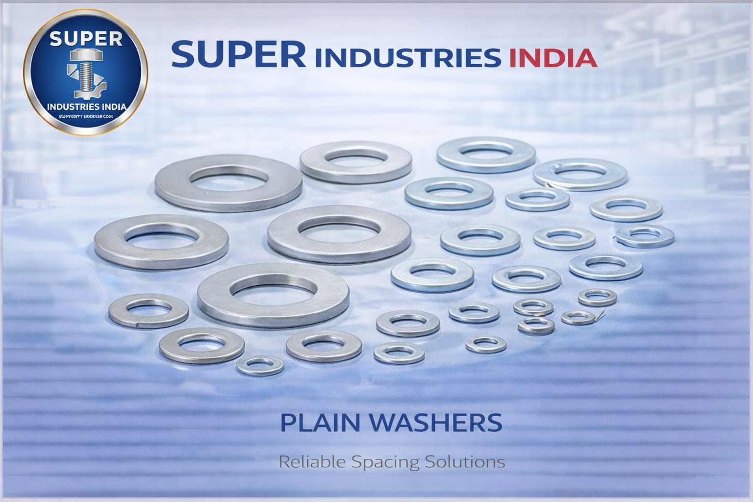 Plain Washers (Flat Washers) Manufacturer in India. super...
