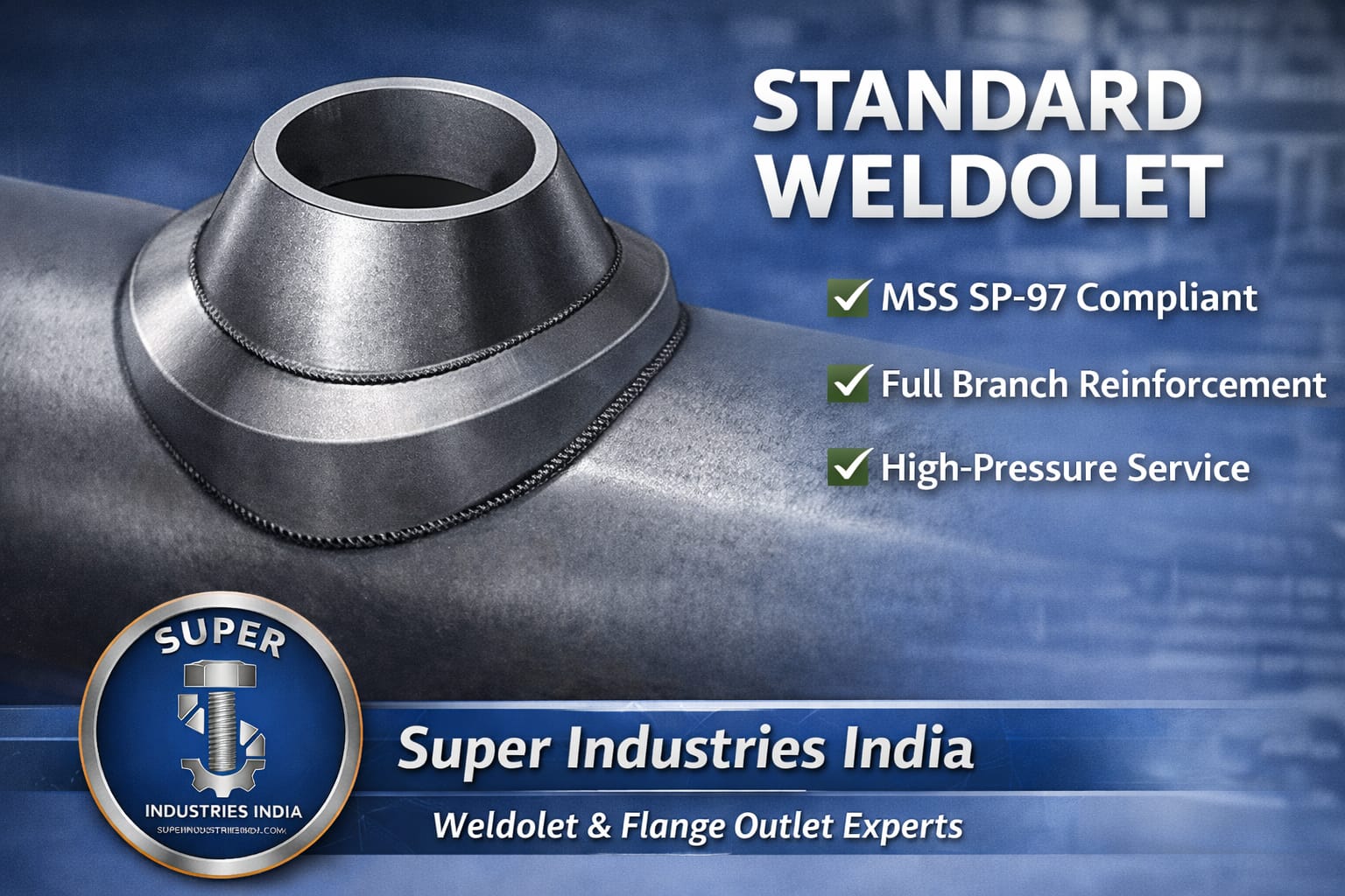 Standard Weldolet - Super Industries India ASME pressure